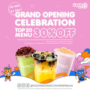 Promotions | CoCo Fresh Tea & Juice Canada
