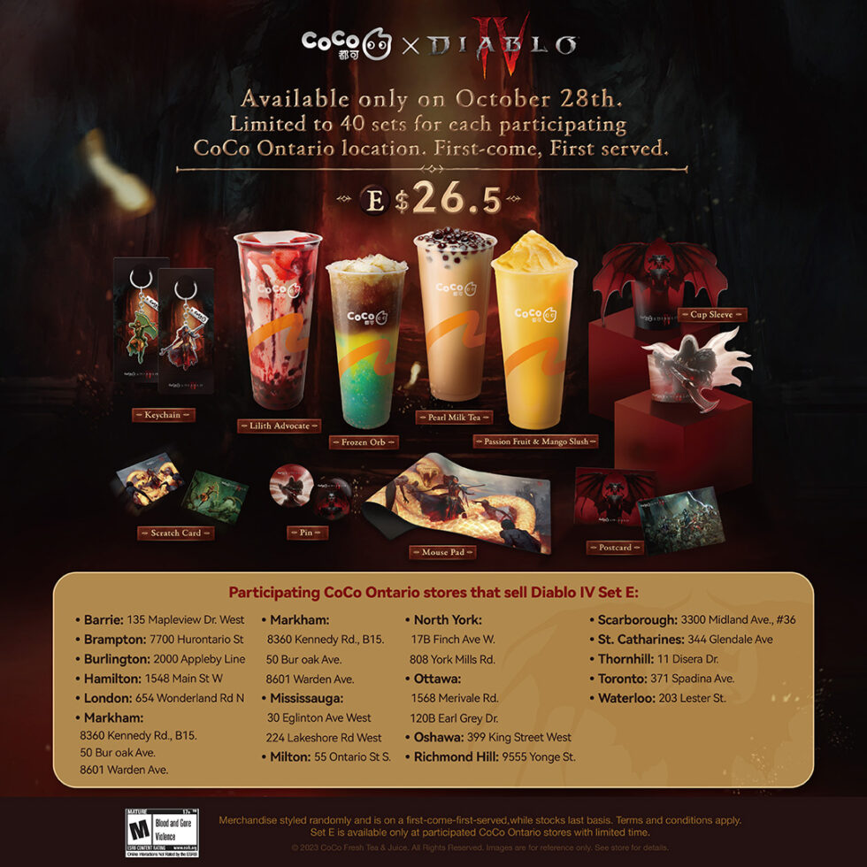 Coco X Diablo IV | CoCo Bubble Tea Canada